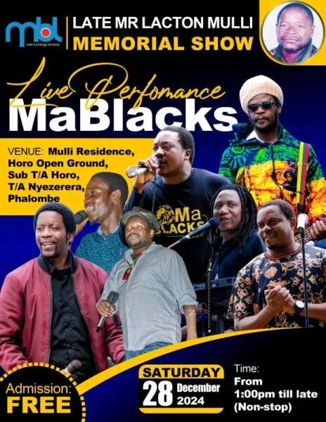Lacton Mulli’s Memorial: Ma Blacks to Mesmerize Fans in Phalombe ...