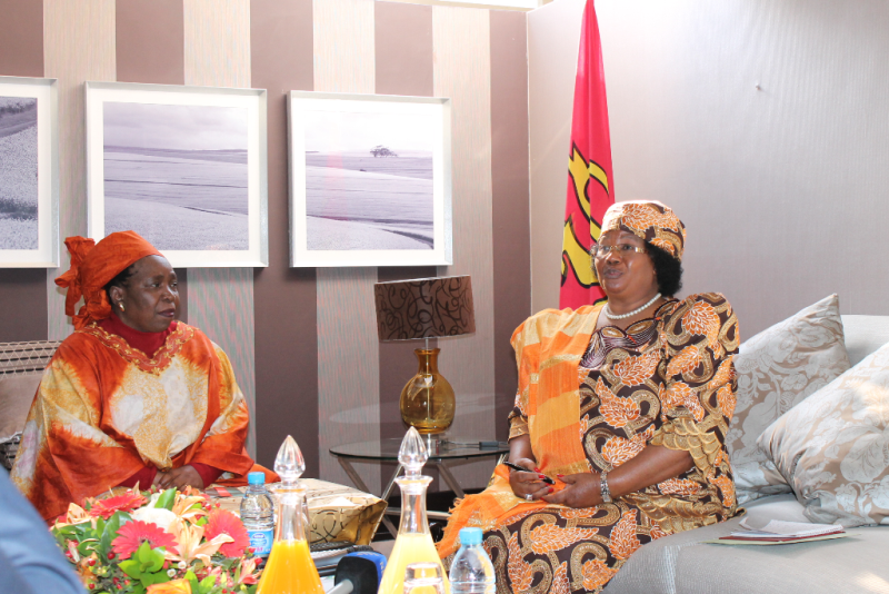 Malawi leader Joyce Banda hails African men, meets AU’s Dlamini-Zuma ...