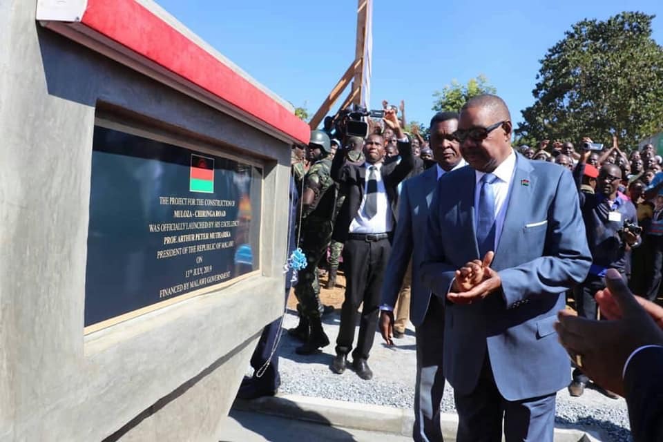 Muloza-Chiringa Road would be constructed within 18 months: Mutharika ...