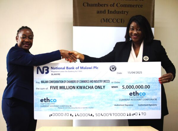 EthCo donates K5 million to MCCCI Business Leaders’ Summit - Malawi ...
