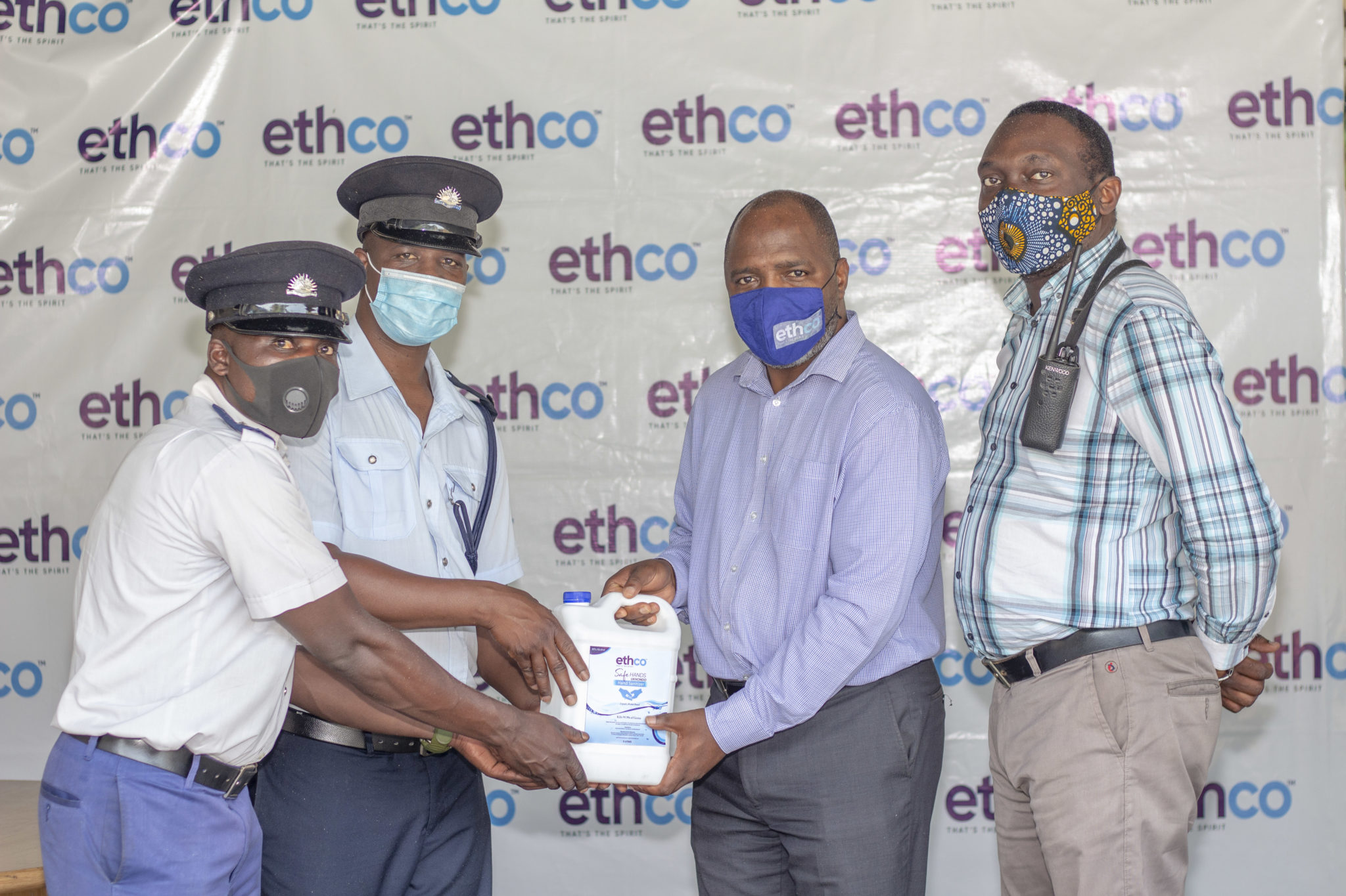 EthCo donates hand sanitizers to Immigration department - Malawi Nyasa ...