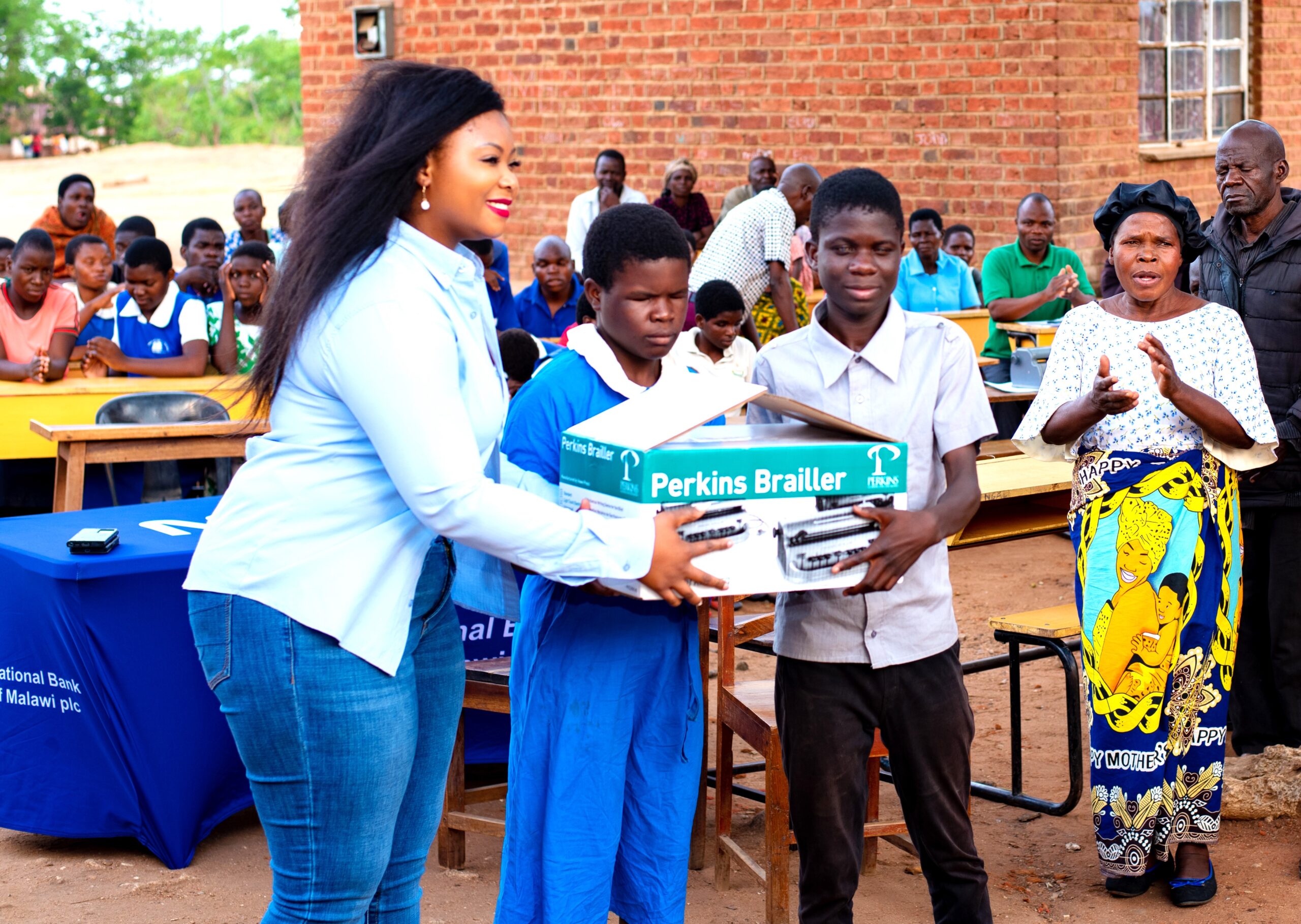 NBM donates 3 braille machines to Nazombe School for the Blind - Malawi ...