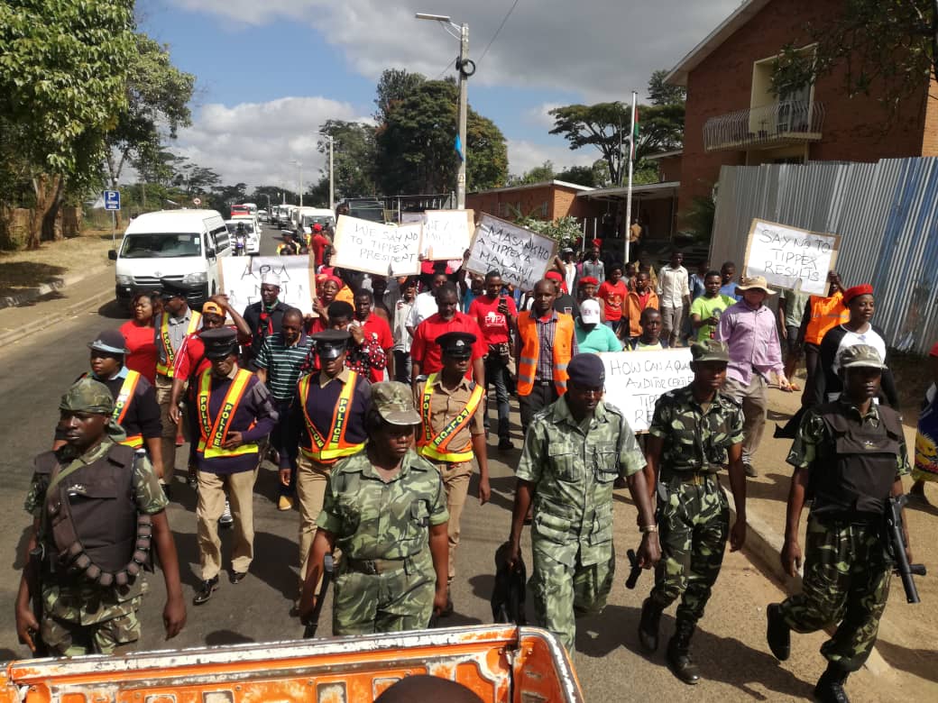 MCP supporters in Dedza, Zomba join ‘Atibera’ protests - Malawi Nyasa ...