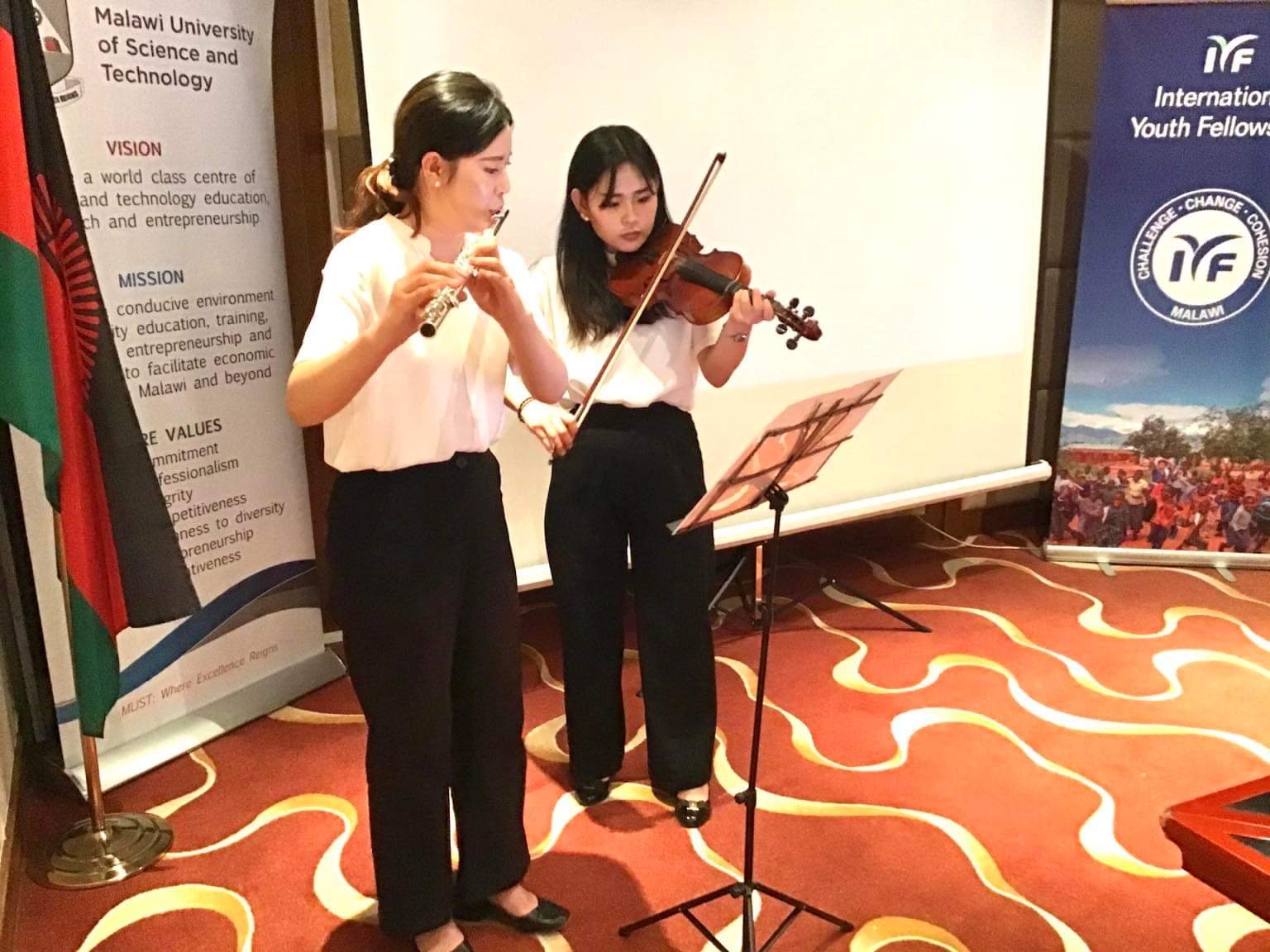 Korean International Youth Fellow donates music equipment for MUST’s ...