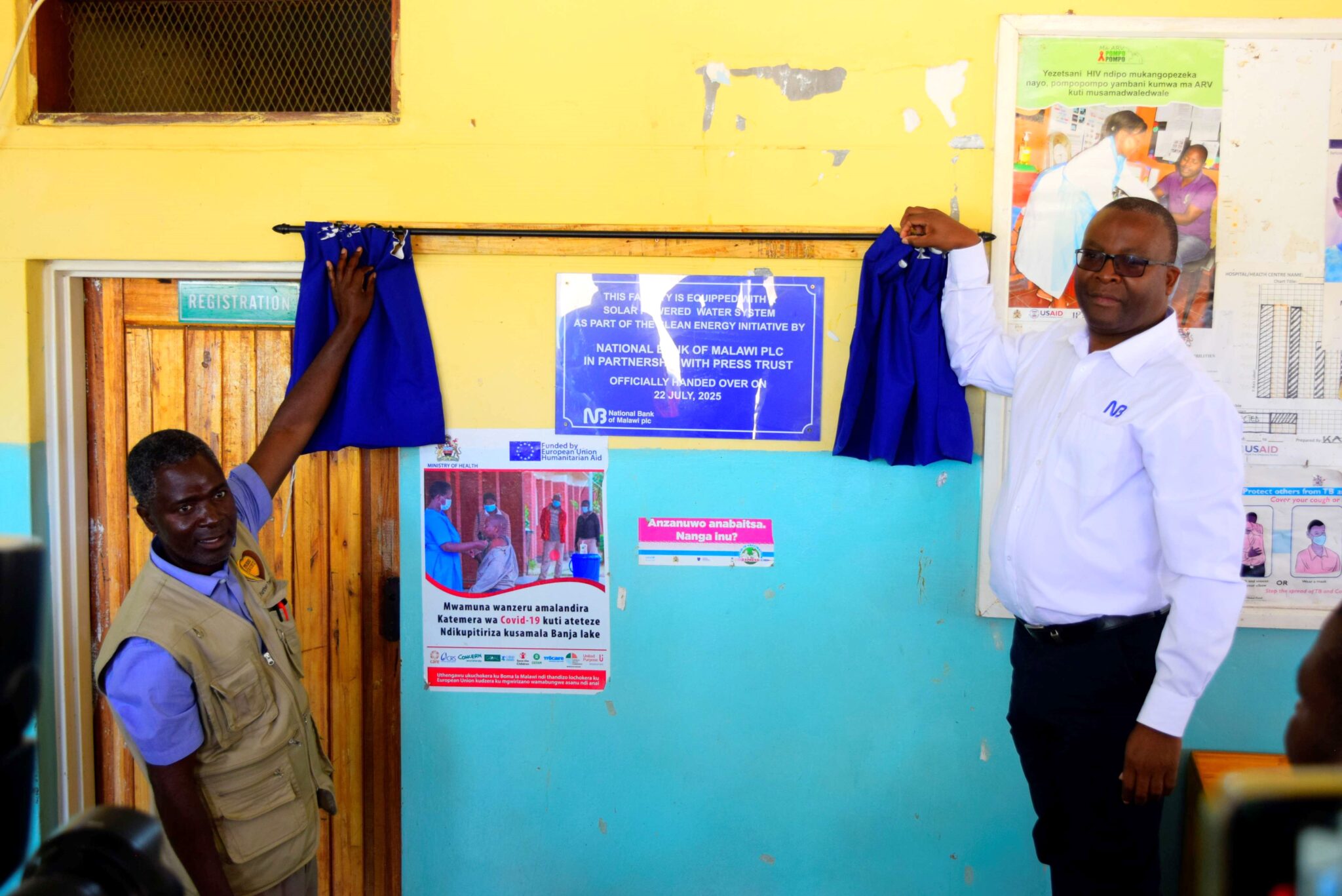 NBM plc, Press Trust Power Nankumba Health Centre with Solar System ...