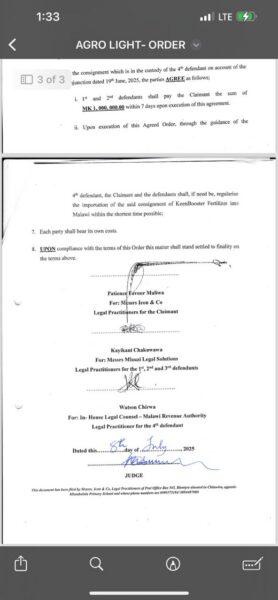 MRA exposed in fertilizer import scandal as court blocks Chipanga ...